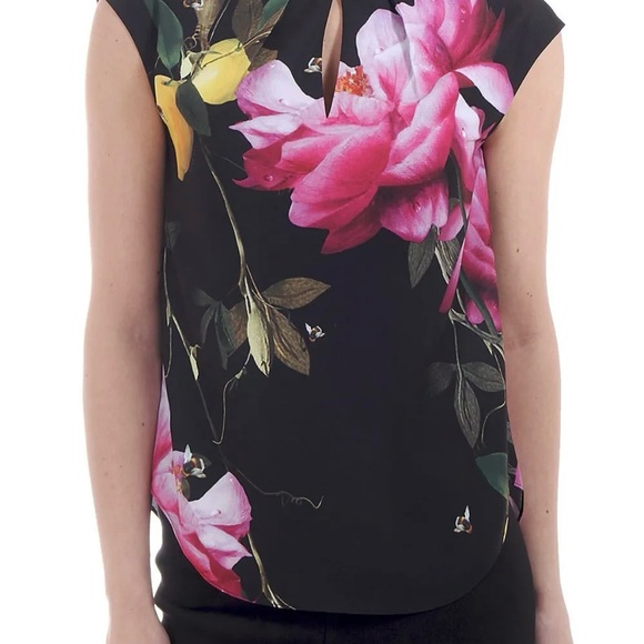 Ted Baker | Tops | Ted Baker Citrus Bloom Blouse | Poshmark